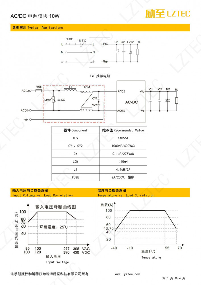 LH10-13B series documentation page 3