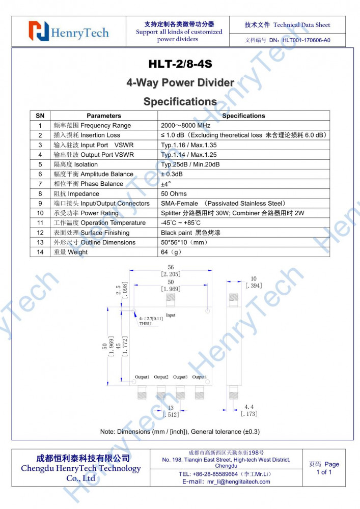 HLT-2/8-4S datasheet page 1