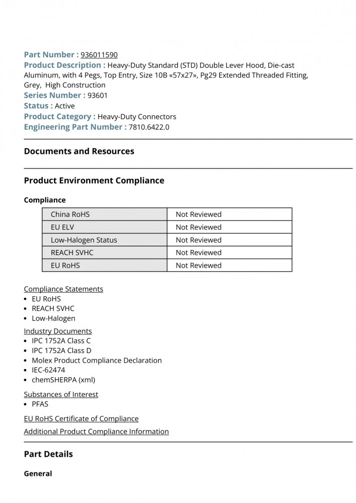 936011590 product document image, page 1