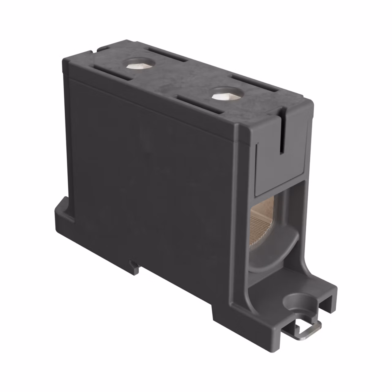 High Current Universal Clamp Terminal Block, 35.00mm DIN-rail or Screw Mount, 285.0A / 1000V, Grey Housing and Cover, 1 Circuit for sale