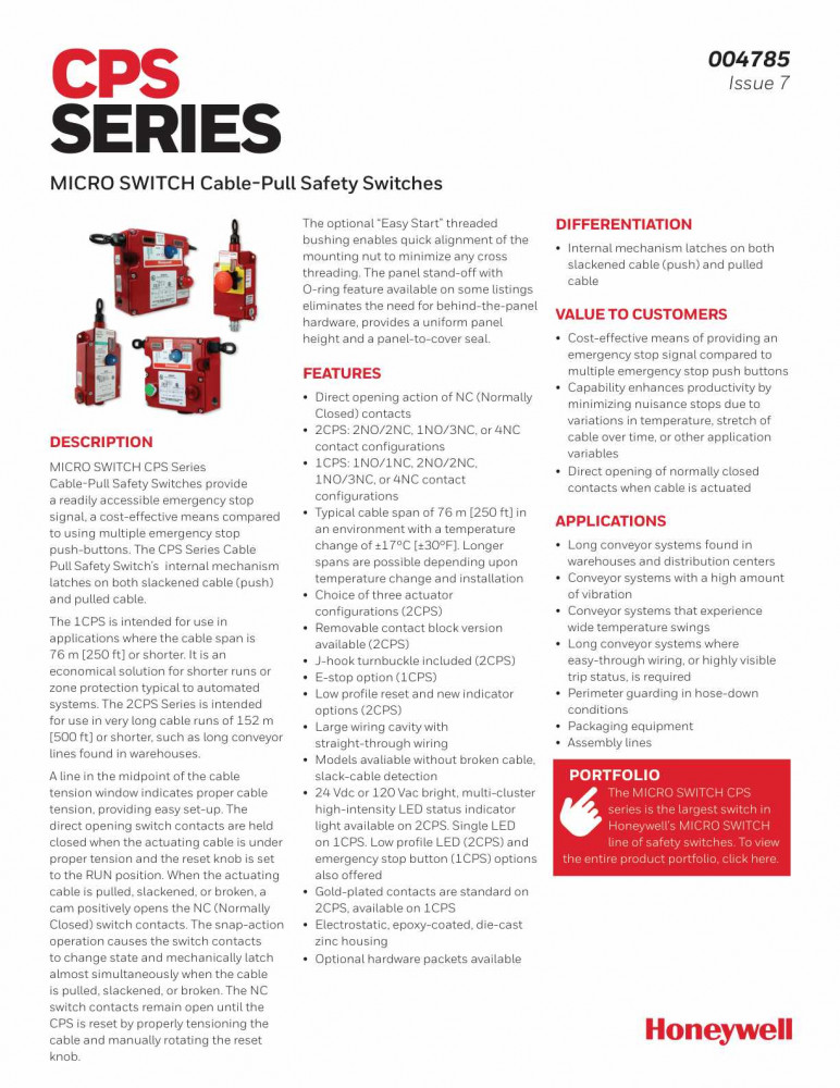 1CPSA1A technical document page 1