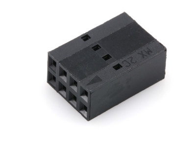 2.54mm Pitch SL Crimp Housing, Dual Row, Version A, Non-polarized, 54 Circuits, Black