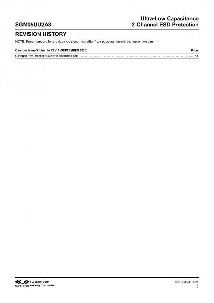 SGM05UU2A3 datasheet page 6