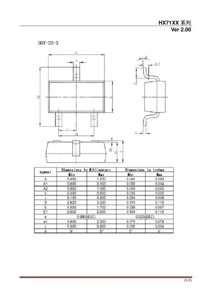 HX7133 datasheet page 9