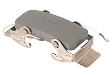 Heavy-Duty Standard (STD) Double Locking Cover, Die-cast Aluminum, with 2 Levers, with Gasket, Size 24B «104x27», Grey for sale