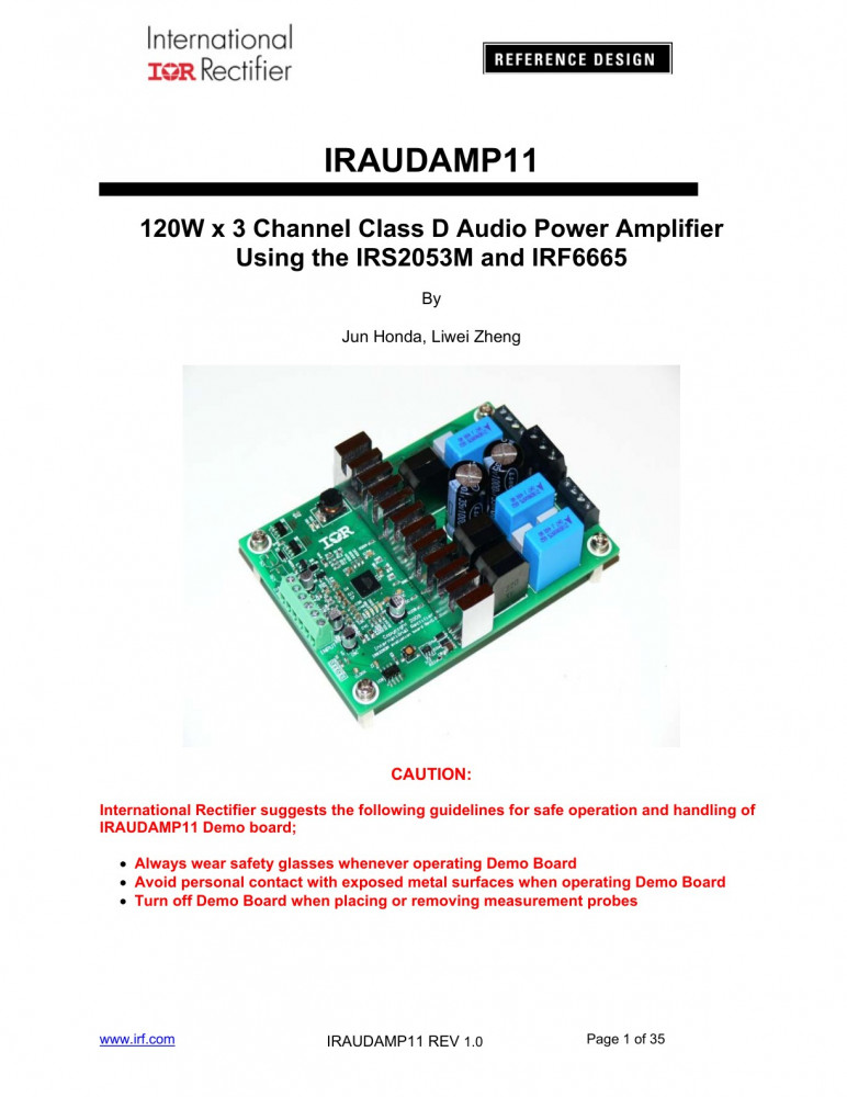 IRAUDAMP11 technical document page 1