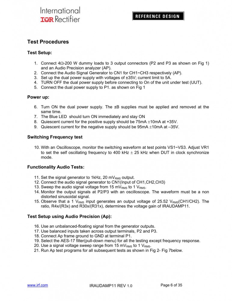 IRAUDAMP11 technical document page 6