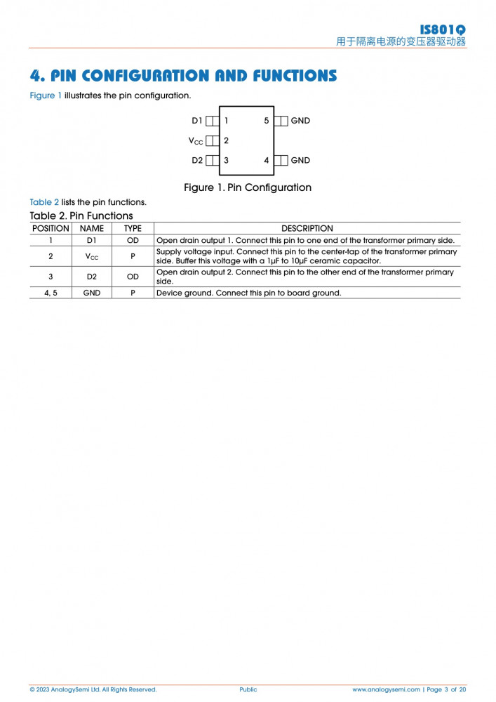 IS801QBSOT235 datasheet page 3