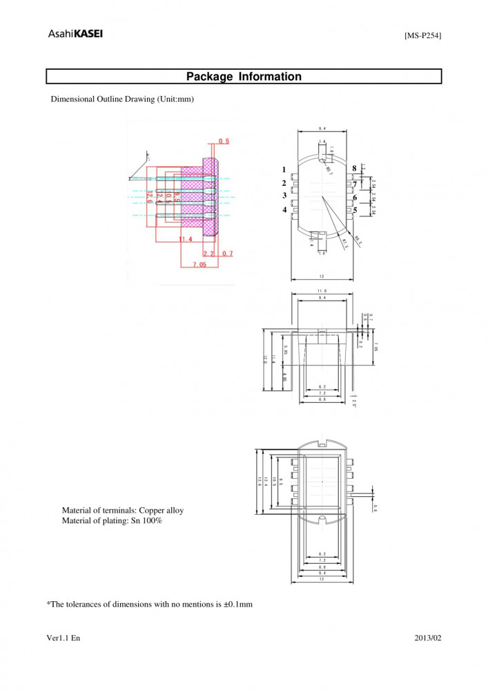 MSP254 datasheet page 4