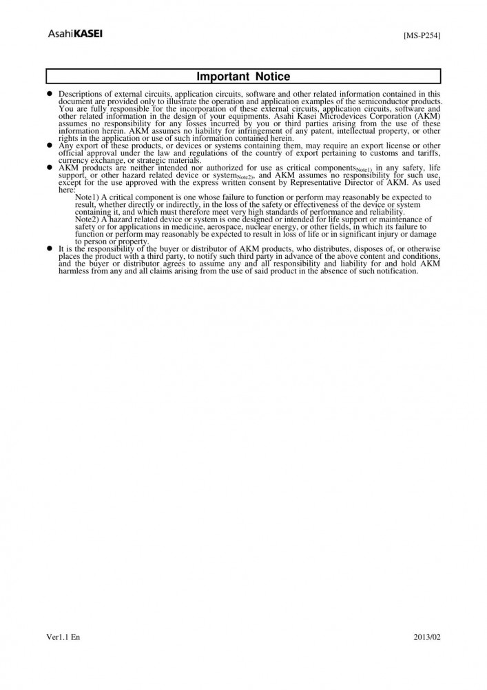 MSP254 datasheet page 6