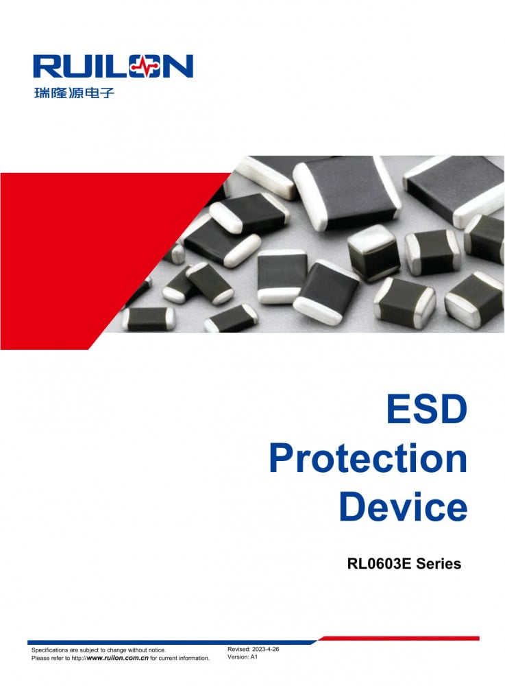 RL0603E series datasheet page 1