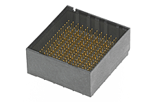 Impact 100 Ohm 6 Pair Vertical Orthogonal Header Unguided, Dual Endwall,  12 Columns, 216 Circuits, Pin Length 5.50mm, Plated Through Hole Dimension 0.39mm, Lead-Free