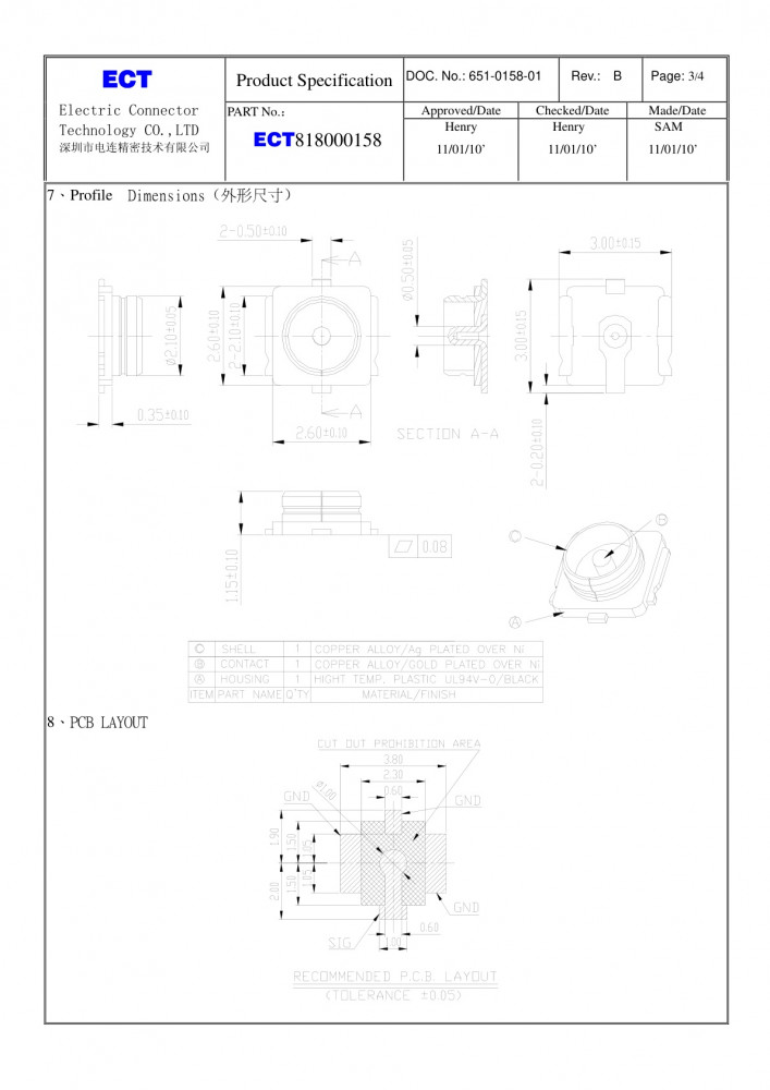 ECT818000158 specification page 3