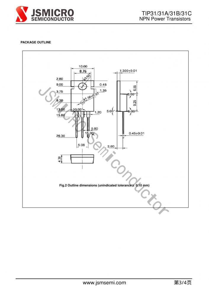 TIP31C datasheet page 3