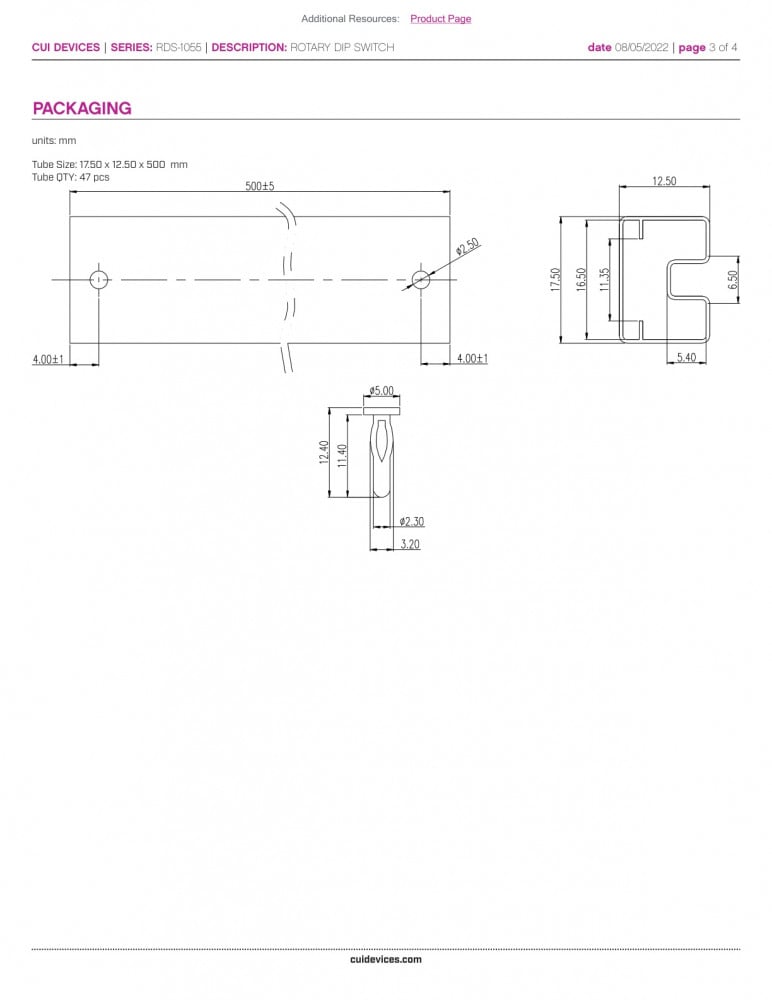 RDS-16S-1055-D datasheet page 3