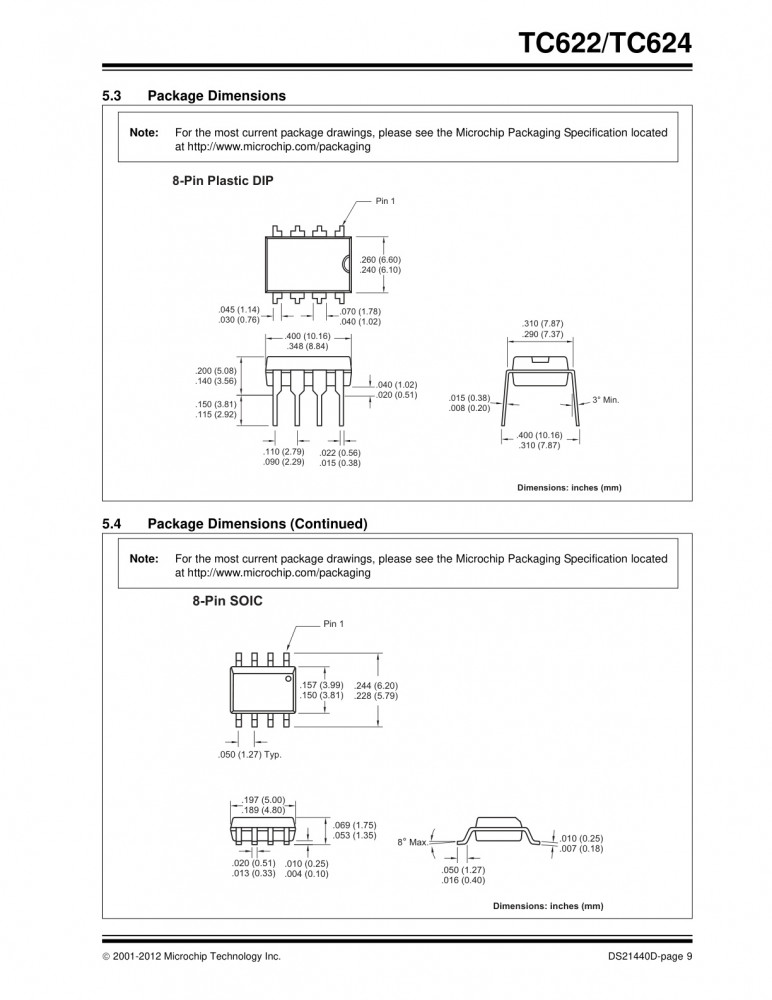 TC622 datasheet page 9