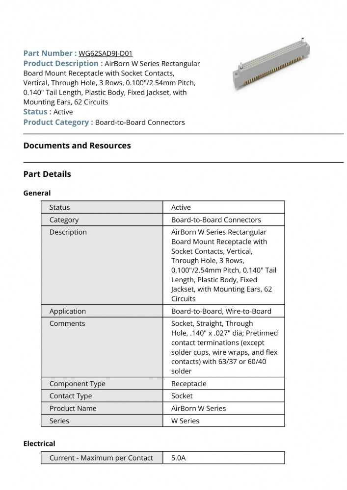 WG62SAD9J-D01 product document image 1