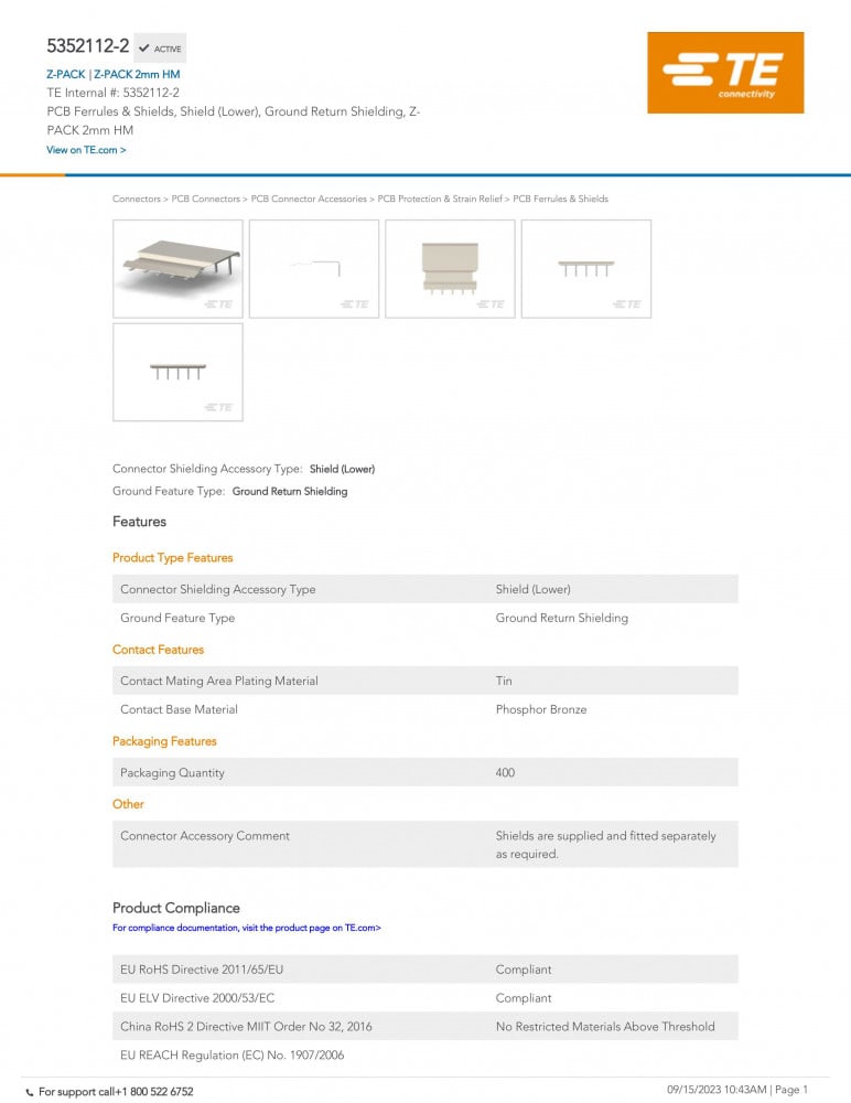 5352112-2 technical document page 1
