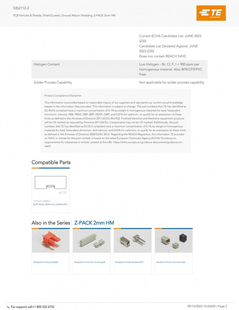 5352112-2 technical document page 2