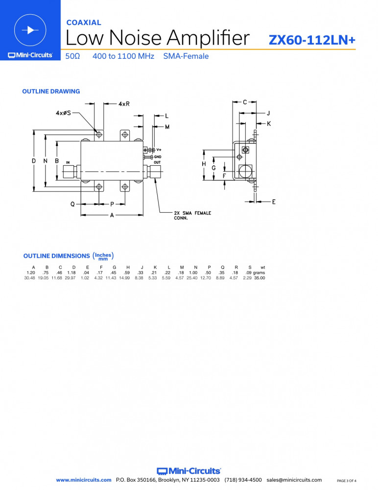 ZX60-112LN+ datasheet page 3