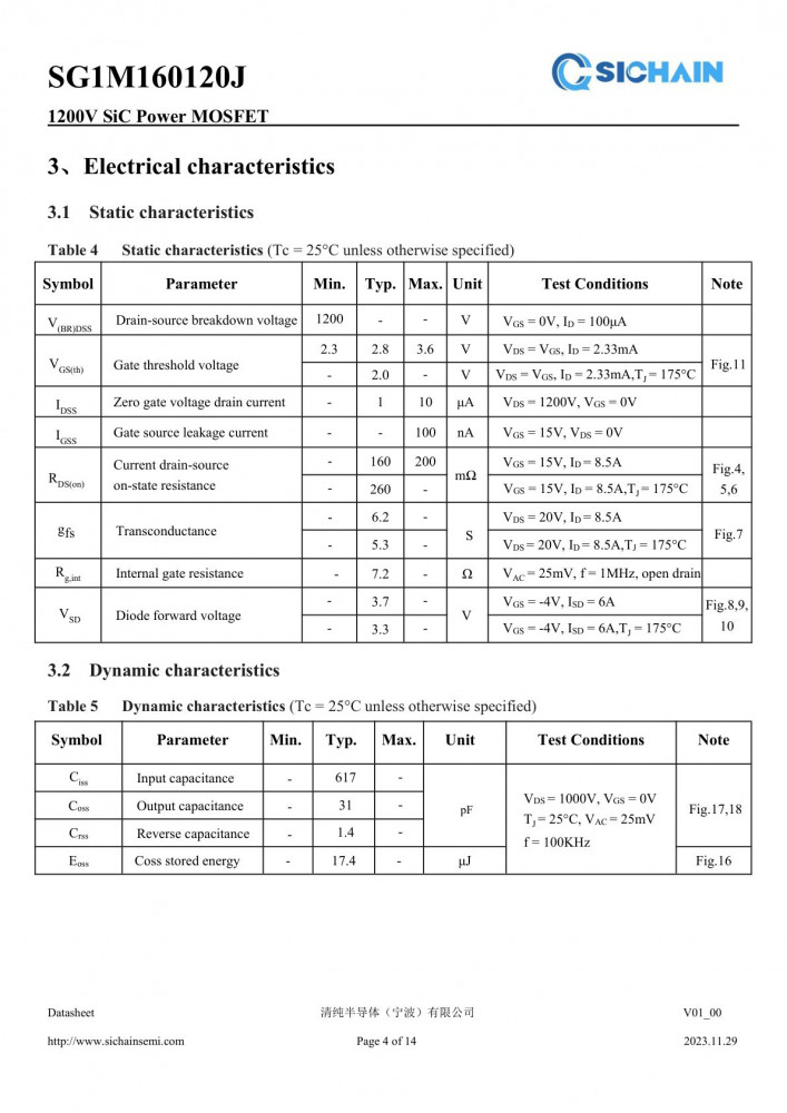 SG1M160120J datasheet page 4