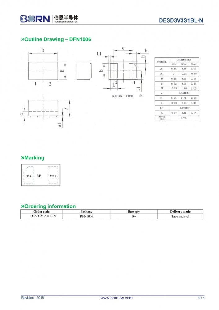 DESD3V3S1BL-N datasheet page 4