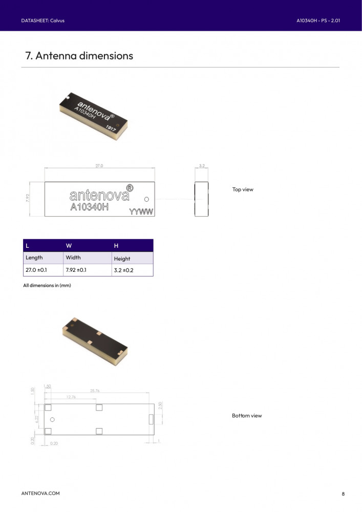 Calvus A10340H datasheet page 8