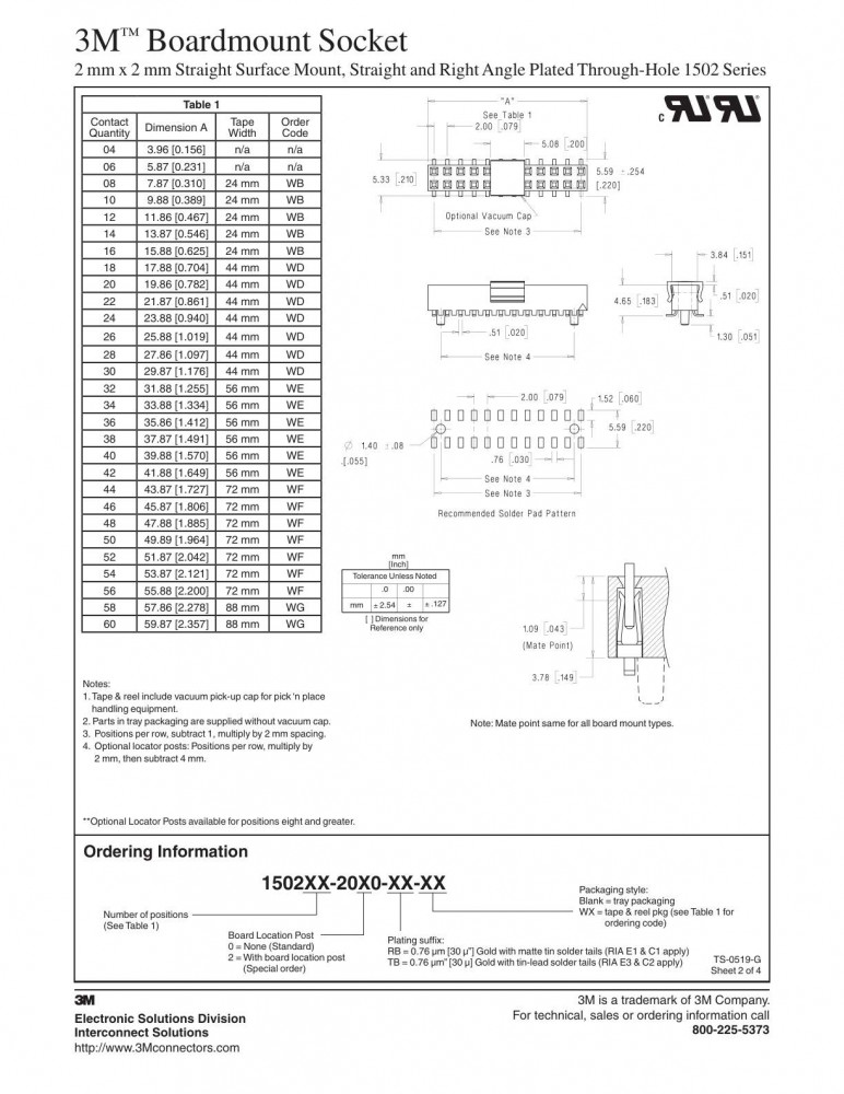 3M 150212-6002-RB technical document page 2