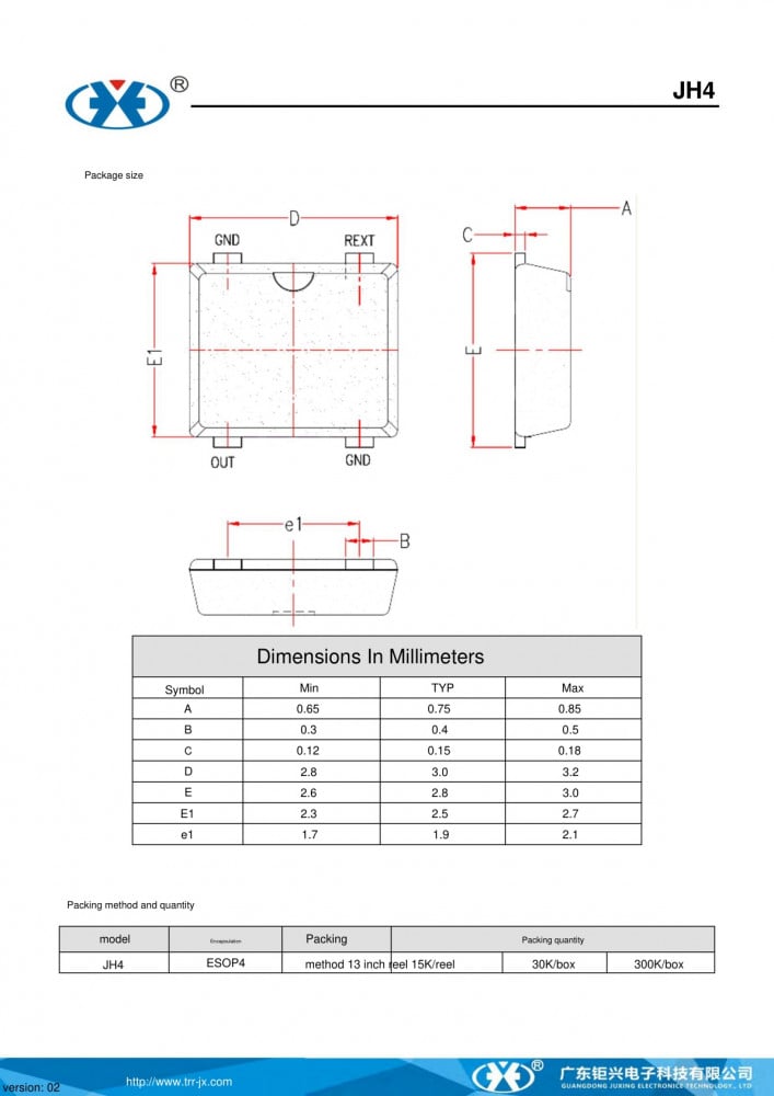 JH4 datasheet page 6