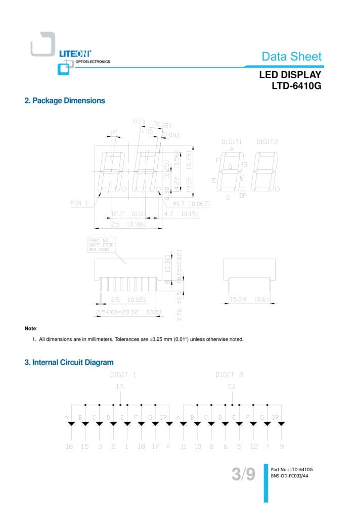 LTD-6410G datasheet page 4