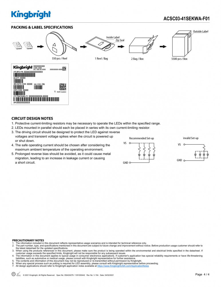 ACSC03-41SEKWA-F01 datasheet page 4