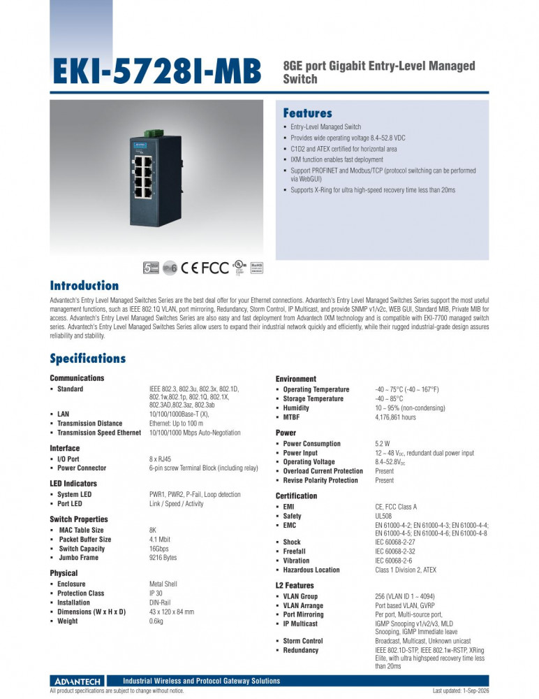 EKI-5728I-MB technical document page 1