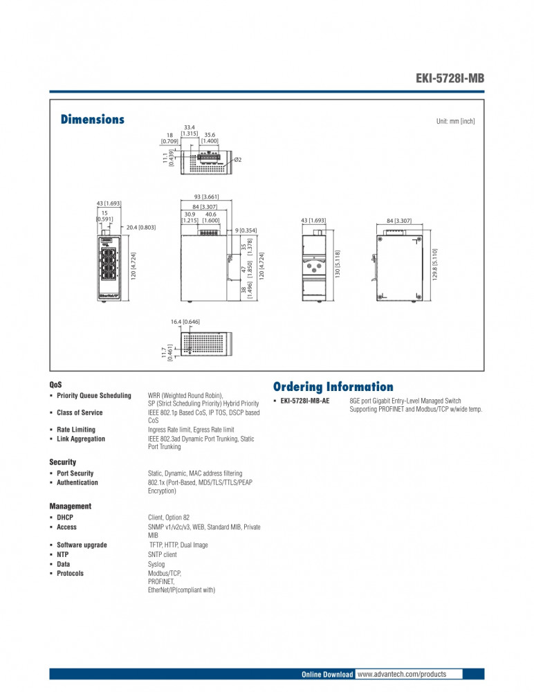 EKI-5728I-MB technical document page 2