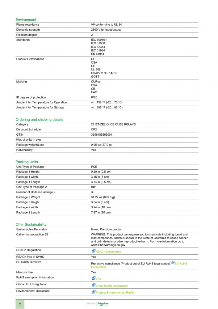 SSL1A12BDRPV technical document page 2