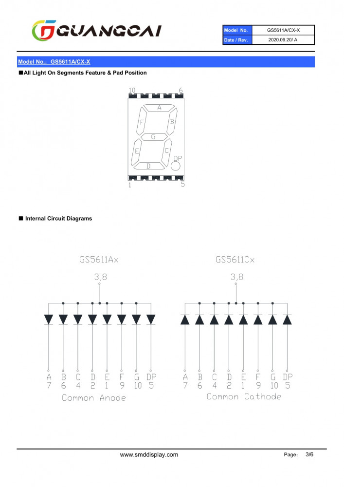 GS5611AB-G datasheet page 3