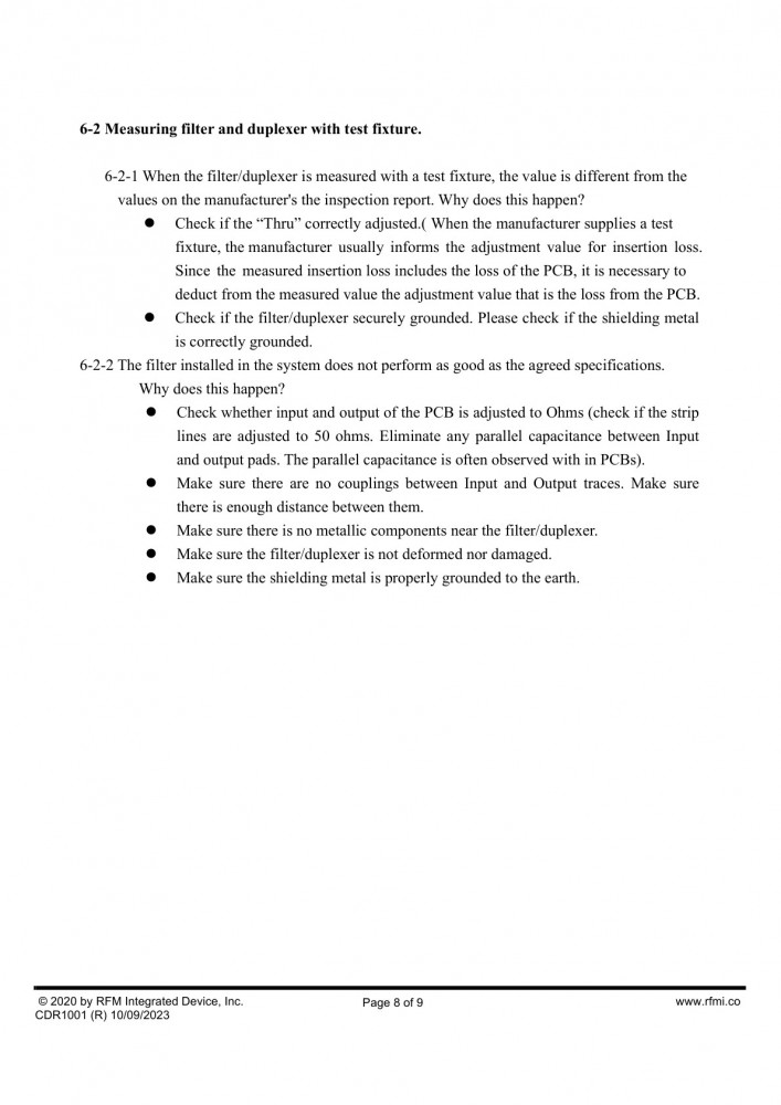 CDR1001 technical document page 8