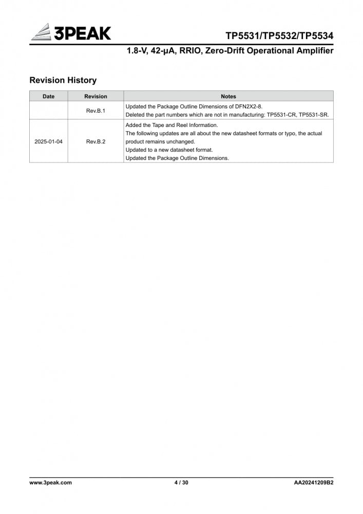TP5531U-CR datasheet page 4