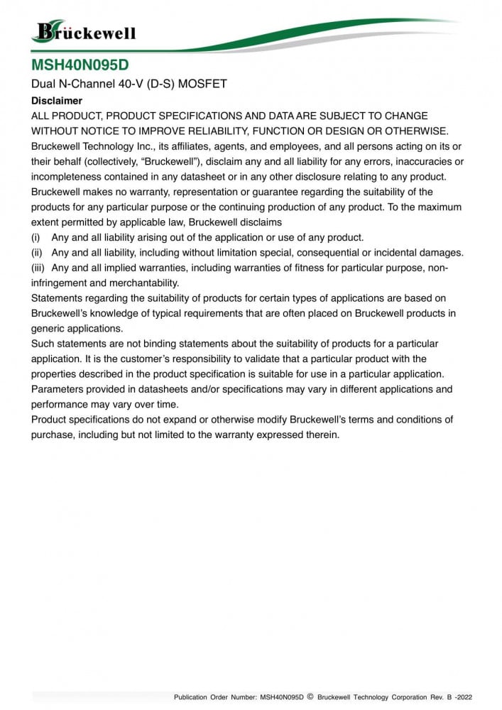 MSH40N095D datasheet page 6