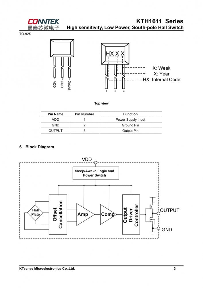 KTH1611 datasheet page 3