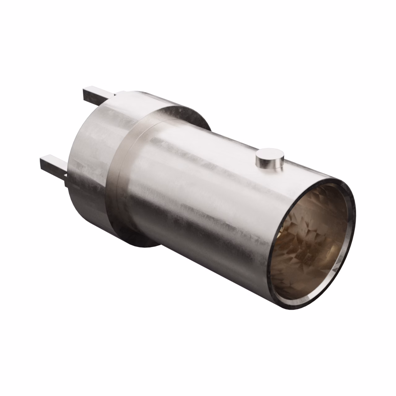 BNC Jack, Straight, PCB Receptacle, Through Hole, Brass Body, Nickel (Ni) Plated, 3 Ghz, One Piece Per Bag, 75 Ohms for sale