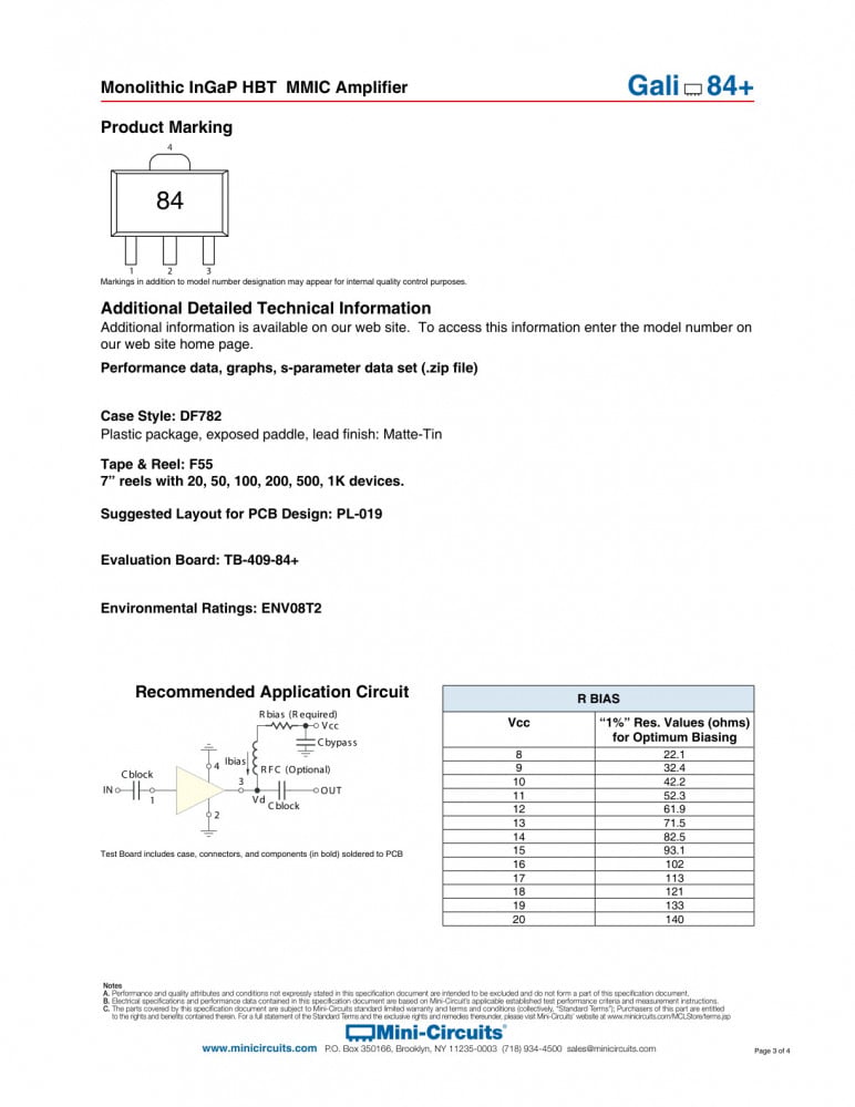 GALI-84+ datasheet page 3