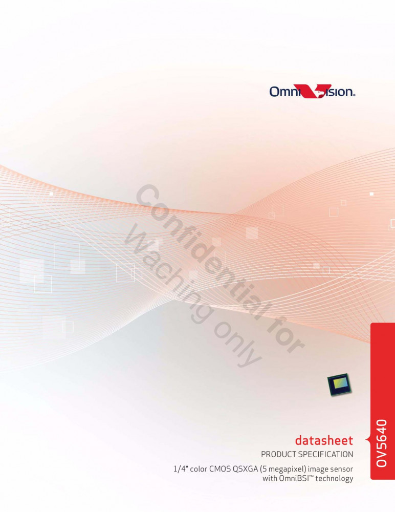OV05640-A71A-1B datasheet page 1