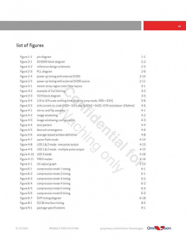 OV05640-A71A-1B datasheet page 9