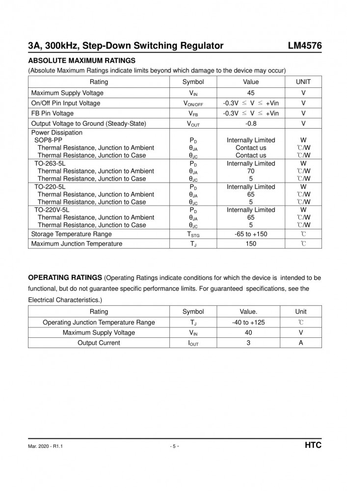 LM4576 datasheet page 5