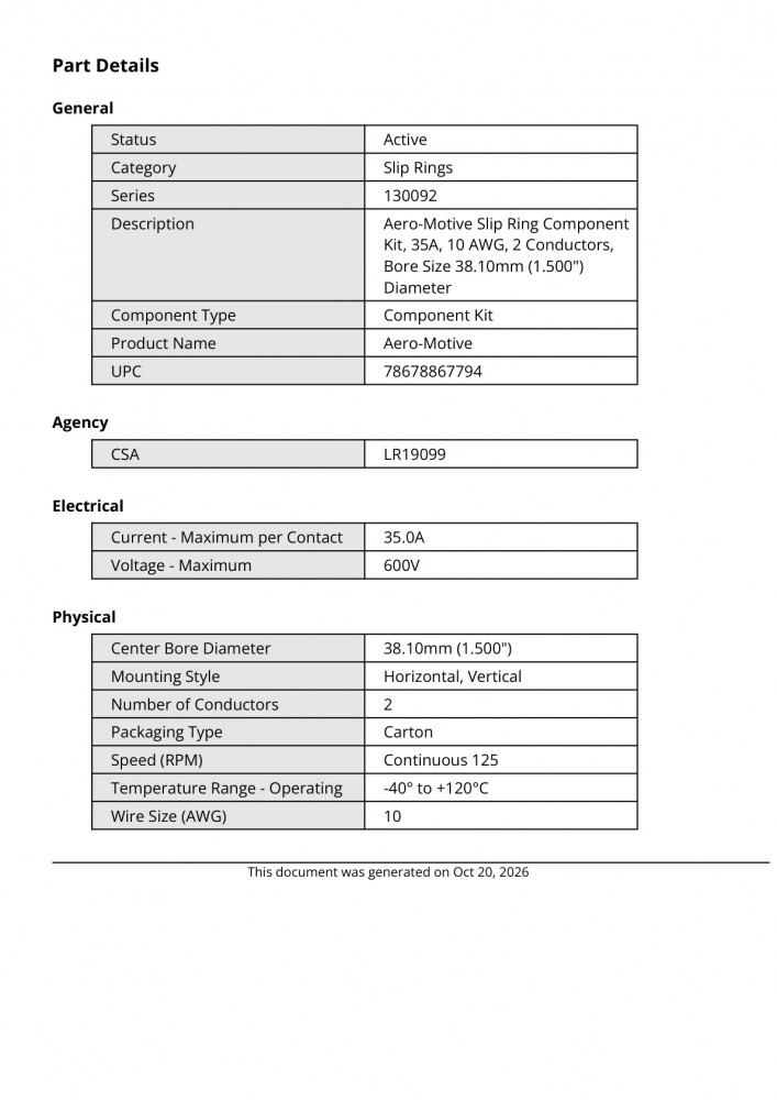 MOLEX 1300920160 technical document page 2