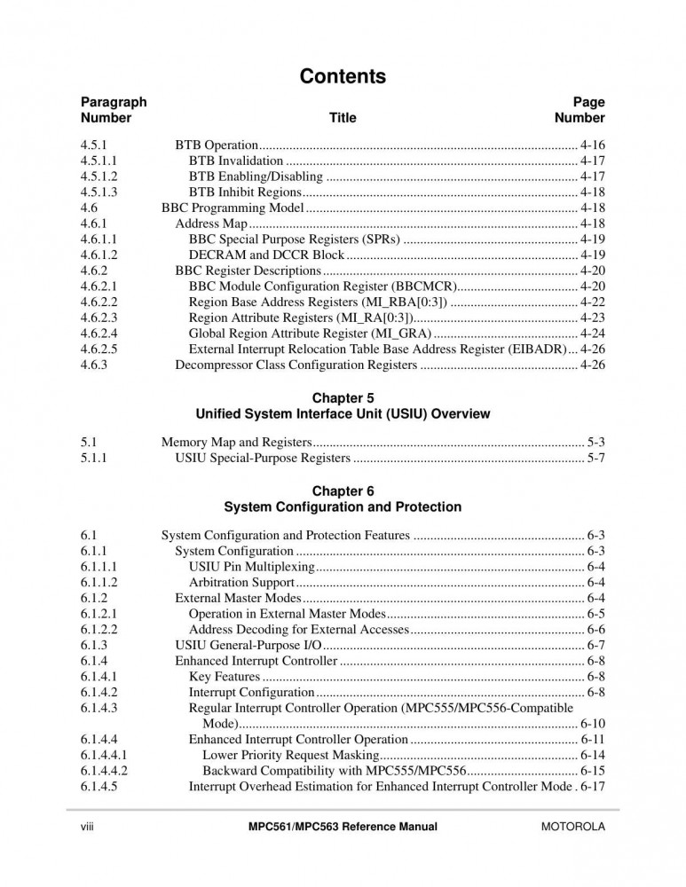 MPC561/MPC563 reference manual page 8