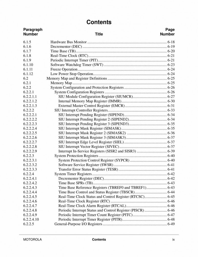 MPC561/MPC563 reference manual page 9