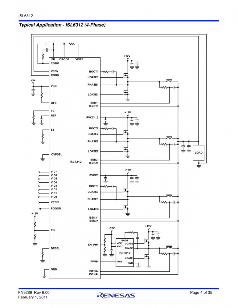 ISL6312IRZ-T technical document page 4