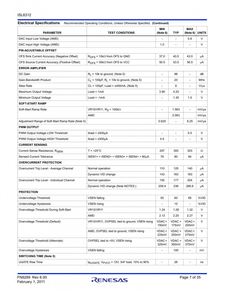 ISL6312IRZ-T technical document page 7
