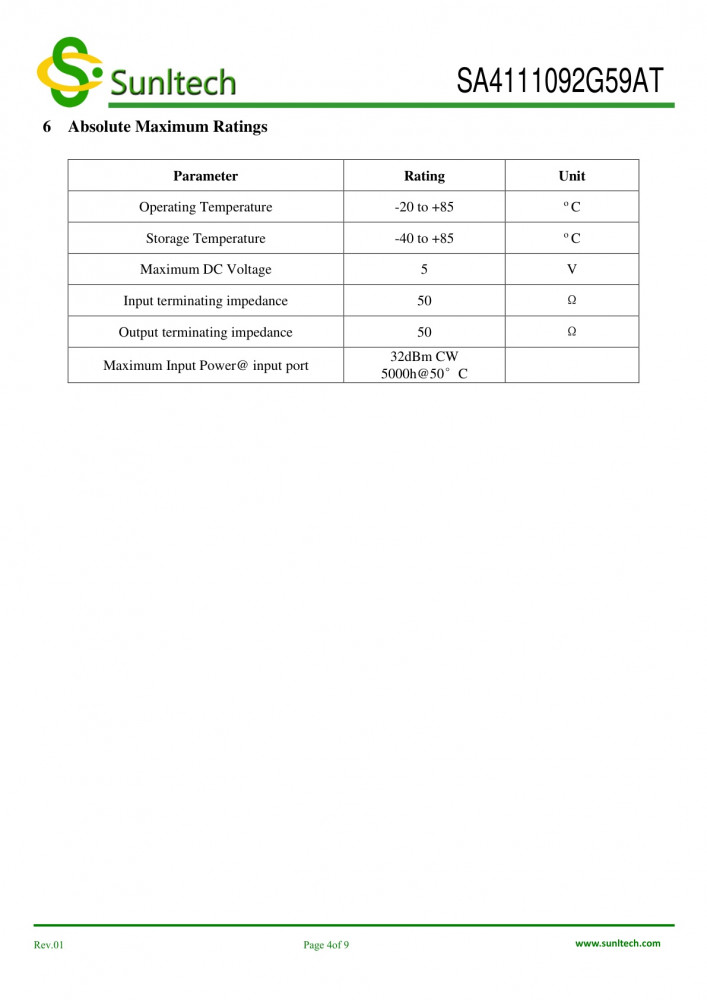 SA4111092G59AT datasheet page 4